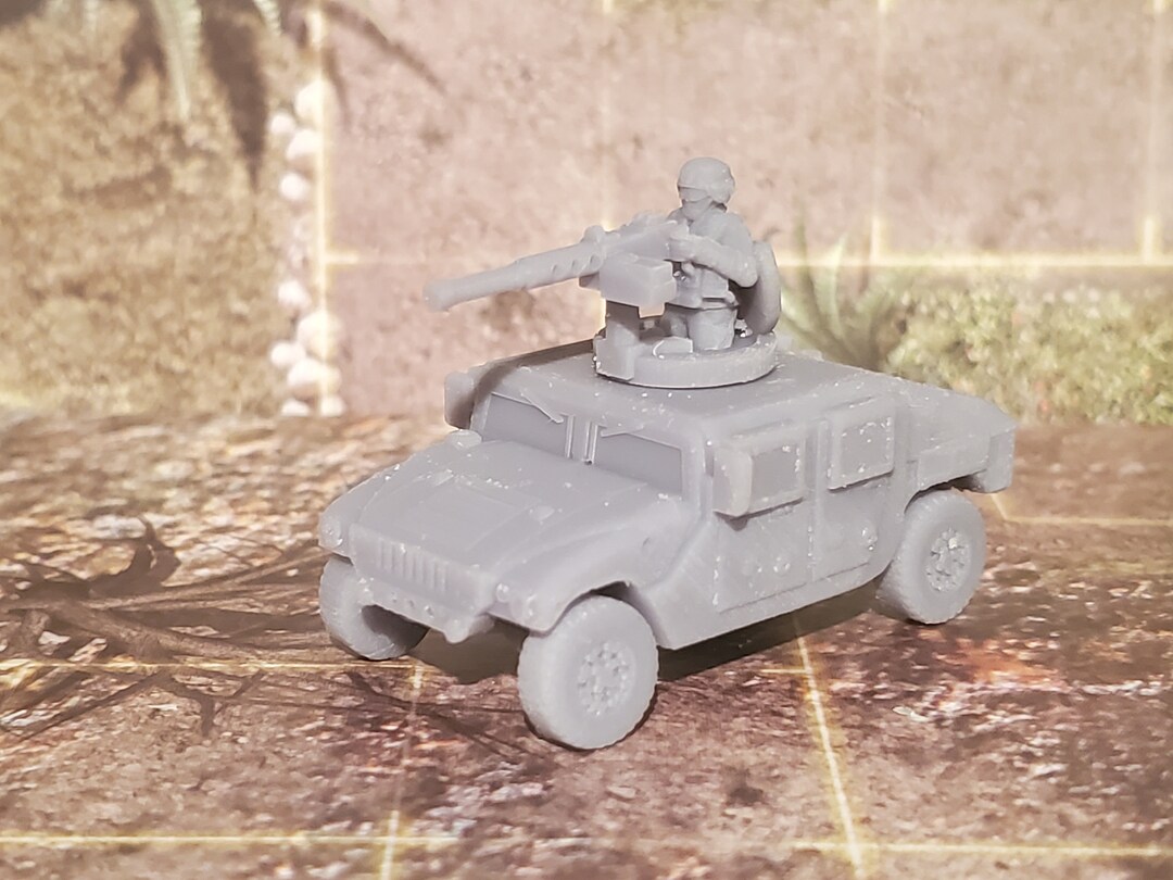 HMMWV IDF Frag Kit With 50 Cal Vehicle, 3D Resin Printed Near Modern ...