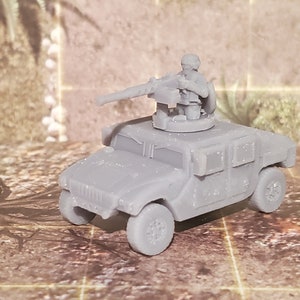 HMMWV IDF Frag Kit With 50 Cal Vehicle, 3D Resin Printed Near Modern ...