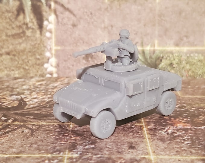HMMWV IDF Frag Kit With 50 Cal Vehicle, 3D Resin Printed Near Modern ...