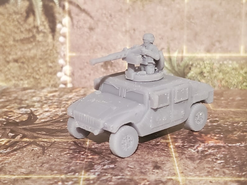 HMMWV IDF Frag Kit With 50 Cal Vehicle 1/100, 1/72 Scale, 3D Resin ...