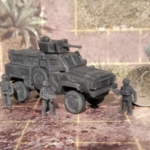 RG-31 MK3 Vehicle With 3 Turrets, 3 Personal, 3D Resin Printed Near ...