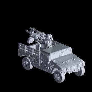 HMMWV Truck Anti Drone Vehicle 1/100, 1/72 Scale, 3D Resin Printed Near ...