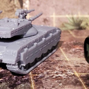 Merkava MK2 Tank 1/100 Scale, 3D Resin Printed Near Modern War Flames ...