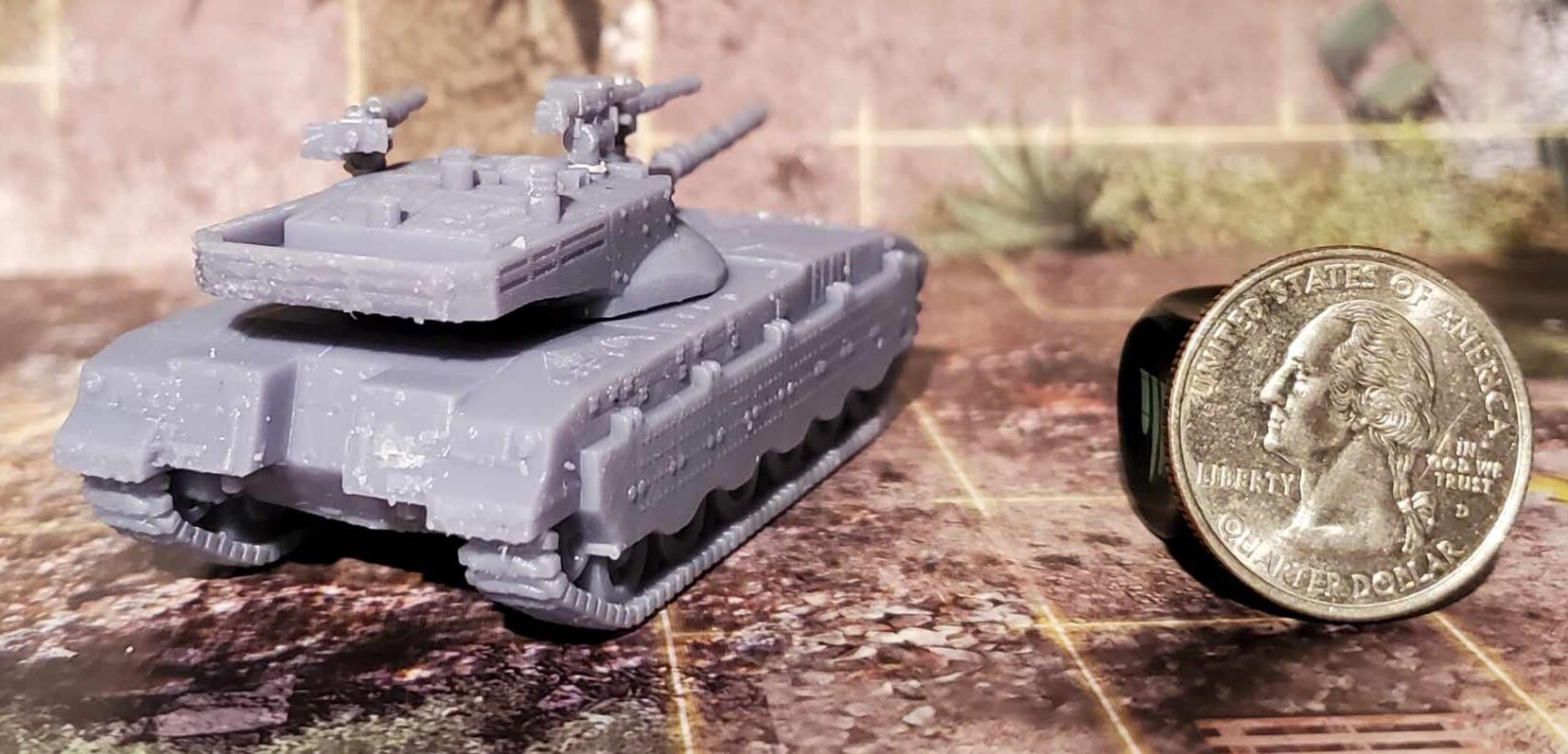 Merkava MK2 Tank 1/100 Scale, 3D Resin Printed Near Modern War Flames ...