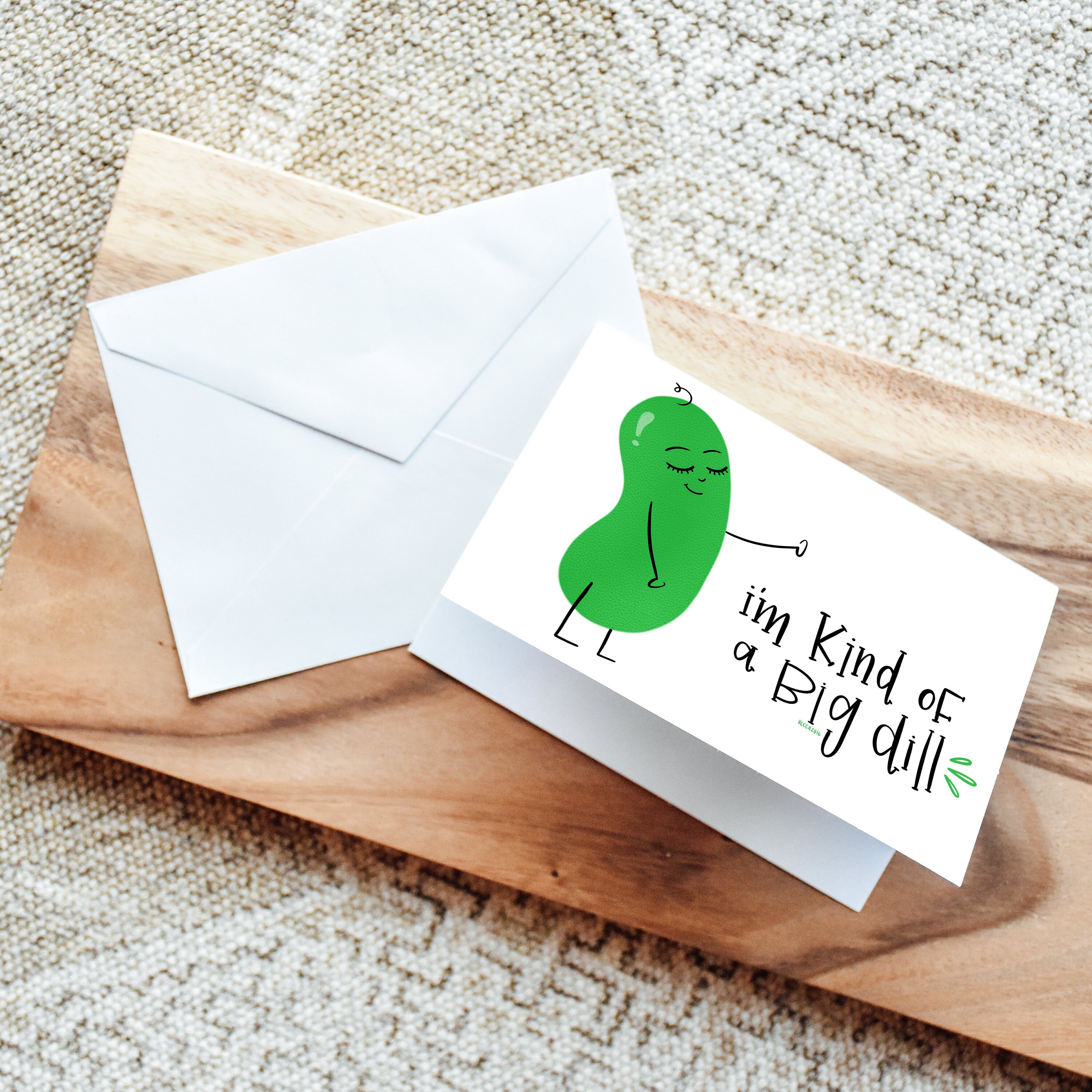 I'm Kind of a Big Dill - Funny Quote - Green Pickle Pun - Art Print ...