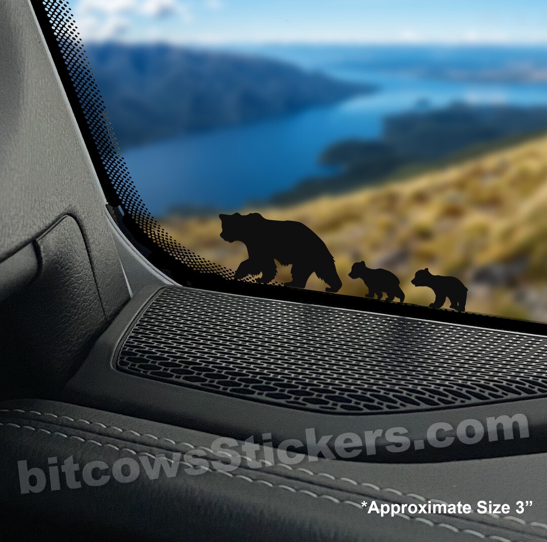 Bear Family Windshield Decal Easter Egg - Etsy