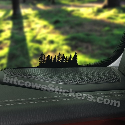 Treeline Vinyl Sticker Decal - Etsy