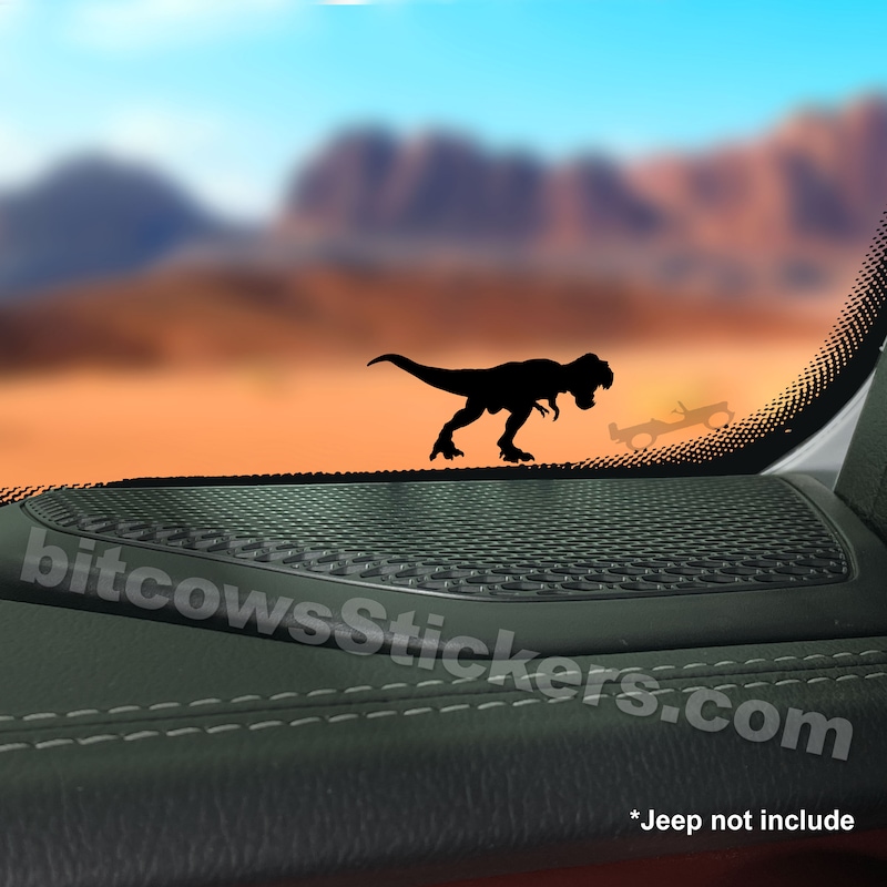 T. Rex Jeep Decal - Etsy