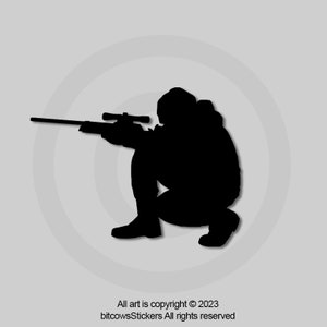 Shooter, Sniper, Hunter Vinyl Decal, Window Bumper Sticker - Etsy