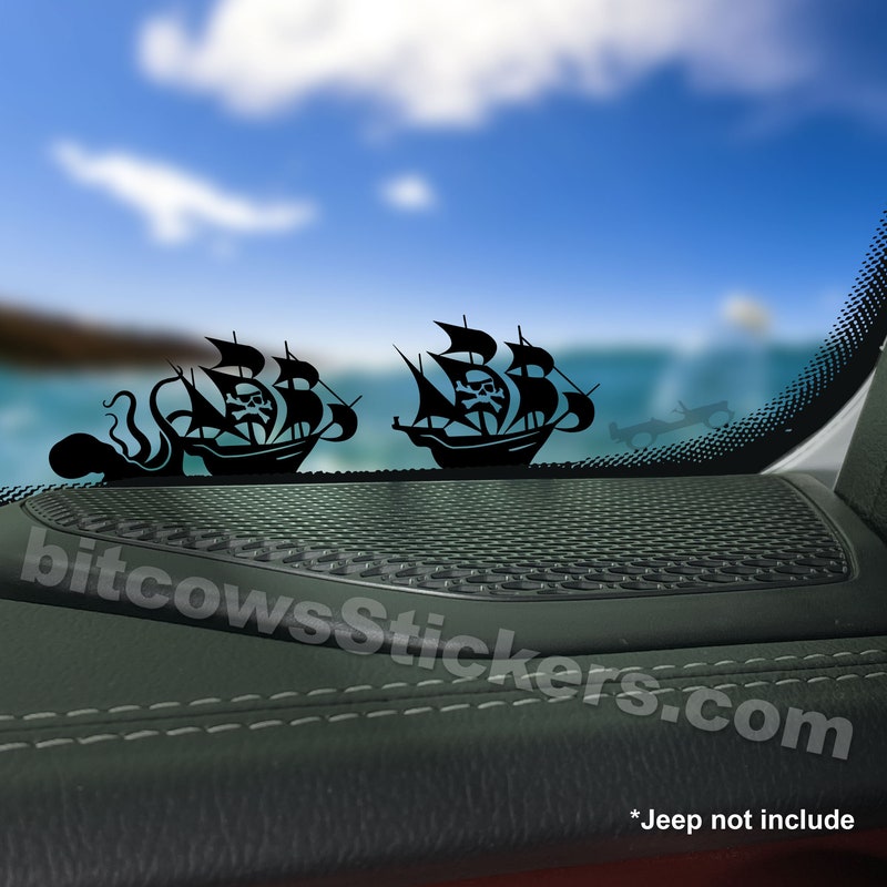 Vinyl Pirate Ship Decal - Etsy