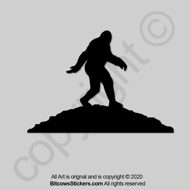 Bigfoot Windshield Decal Big Foot Sticker Sasquatch Easter Egg - Etsy