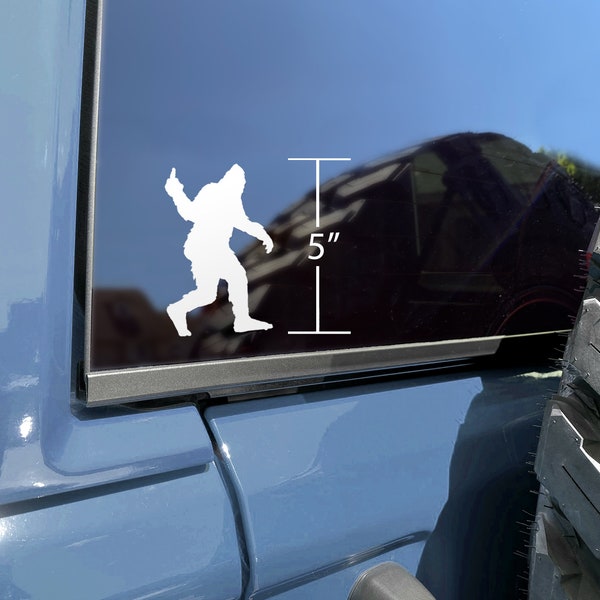 Bigfoot Middle Finger Sticker - Etsy