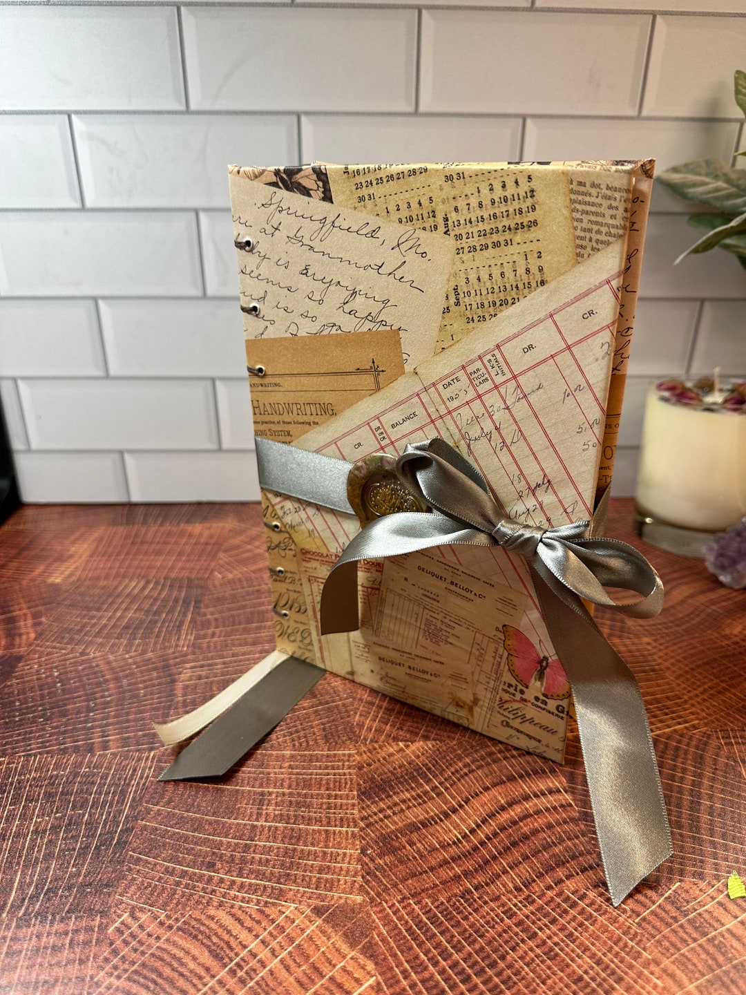 Journal: Vintage Ephemera, Handmade, Hardcover, Junk, Bullet, Bojo ...