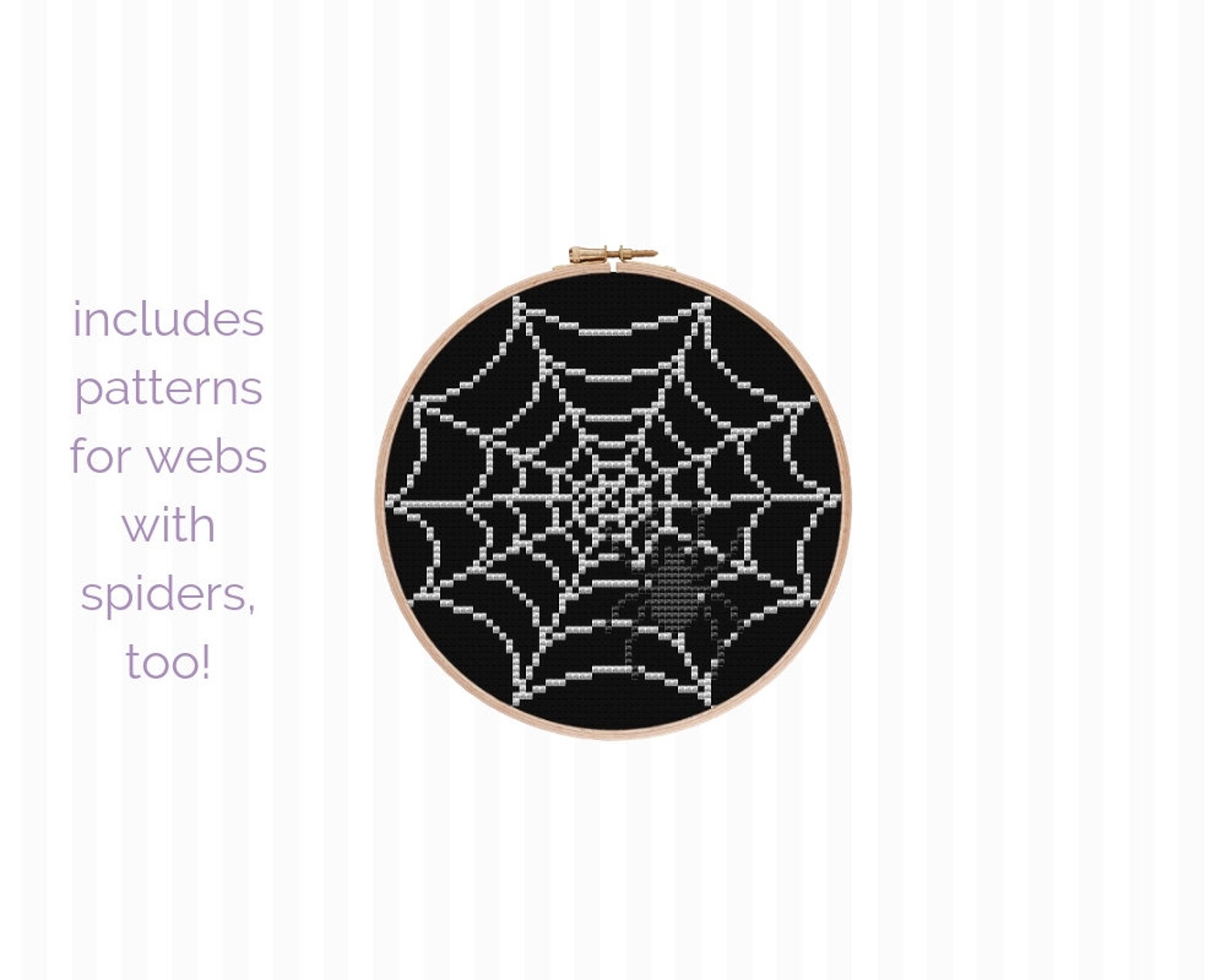 Halloween Cross Stitch Pattern Spider Web Cross Stitch Pattern - Etsy