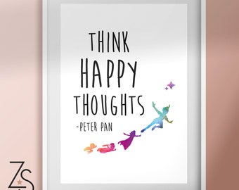 Think Happy Thoughts - Etsy