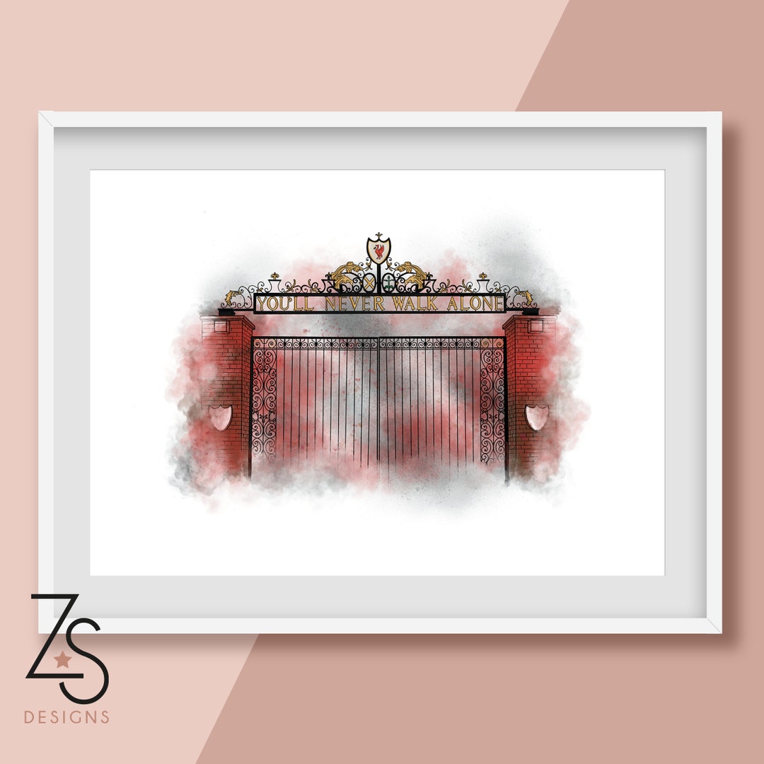 Liverpool LFC Anfield You'll Never Walk Alone Gates - Etsy UK