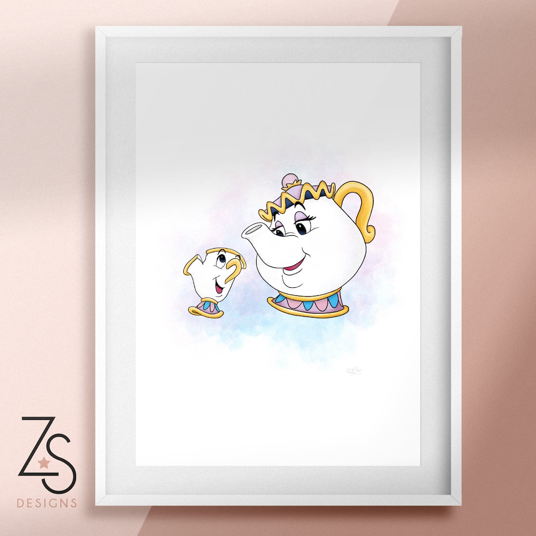 Disney Beauty and the Beast - Mrs Potts, Chip - Teapot and Cup ...