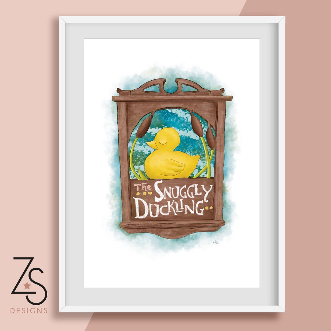 Disney Tangled Rapunzel the Snuggly Duckling Inspired Illustration ...