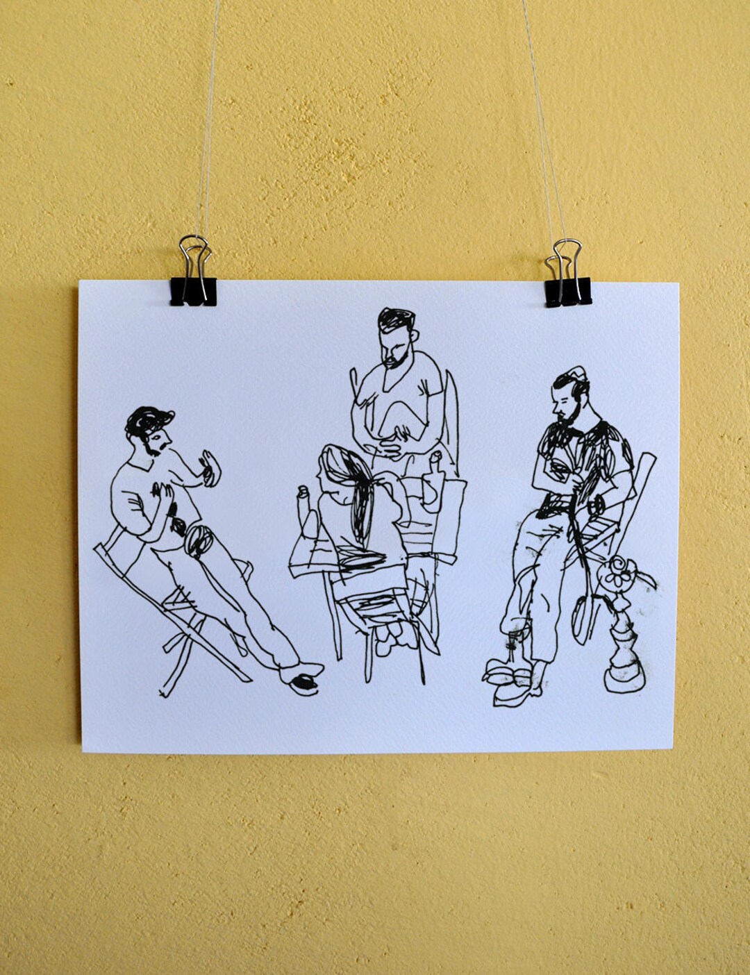 People Poster People Portrait People Sketch Home Decor - Etsy