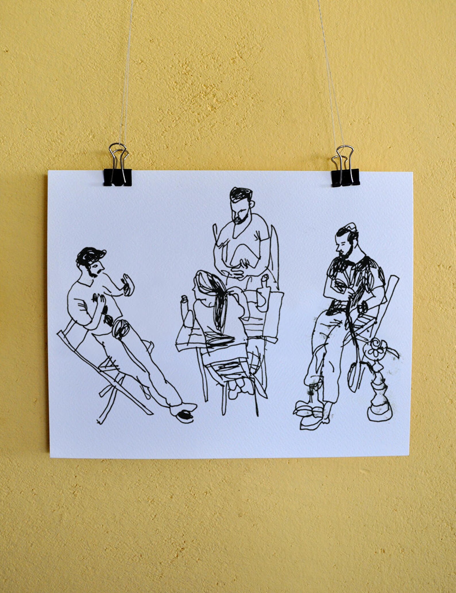 People Poster People Portrait People Sketch Home Decor - Etsy