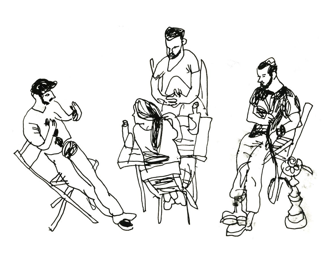 People Poster People Portrait People Sketch Home Decor - Etsy