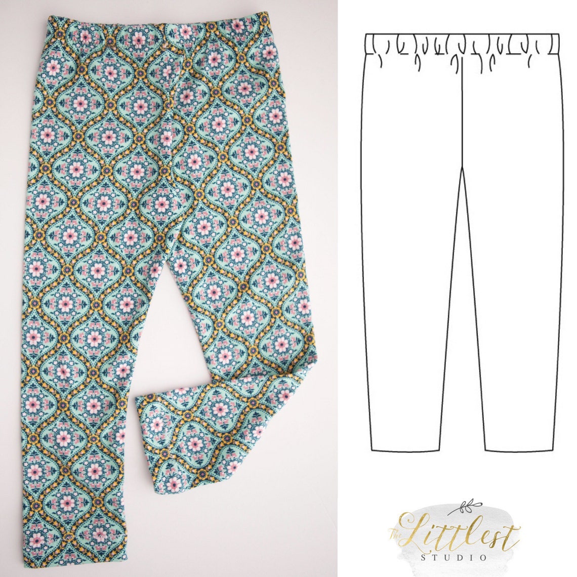 Basic Leggings Children's PDF Sewing Pattern Unisex - Etsy