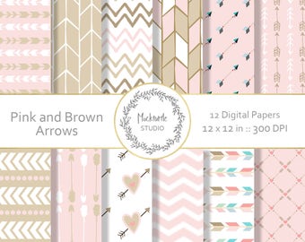 Pink and Brown | Etsy