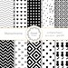 Black and White digital paper clipart Monochrome Clip art | Etsy