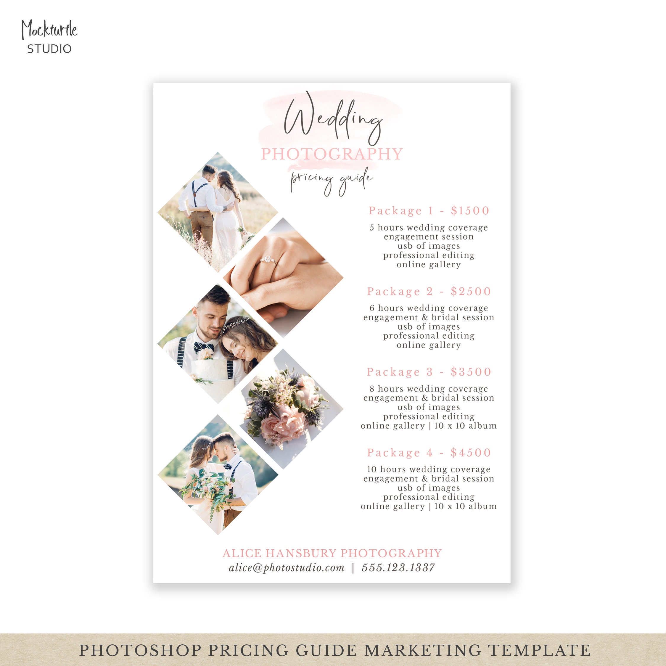 Wedding Photography Price List Template Photography Etsy India