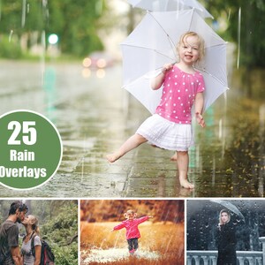 25 Rain Overlays Falling Raindrops Weather Overlays - Etsy UK