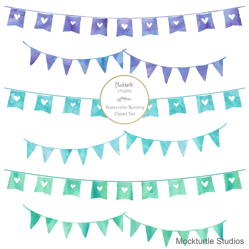 Bunting Clip Art - Etsy