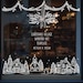 Christmas Village Window Art Template: DIY Christmas Scene (PDF Digital ...