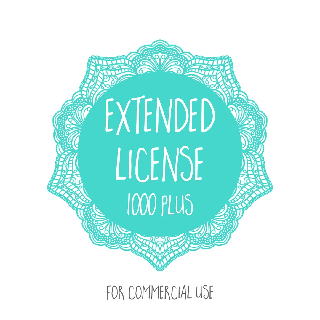 Extended License for Commercial Use - Clipart, Digital Paper Pack ...