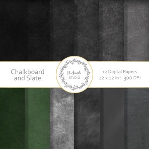 Chalkboard Digital Paper - Chalkboard Clipart - Scrapbook Paper ...