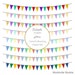 Bunting Flags Clipart - 8 Images, 300dpi, PNG & EPS Files - Bunting ...