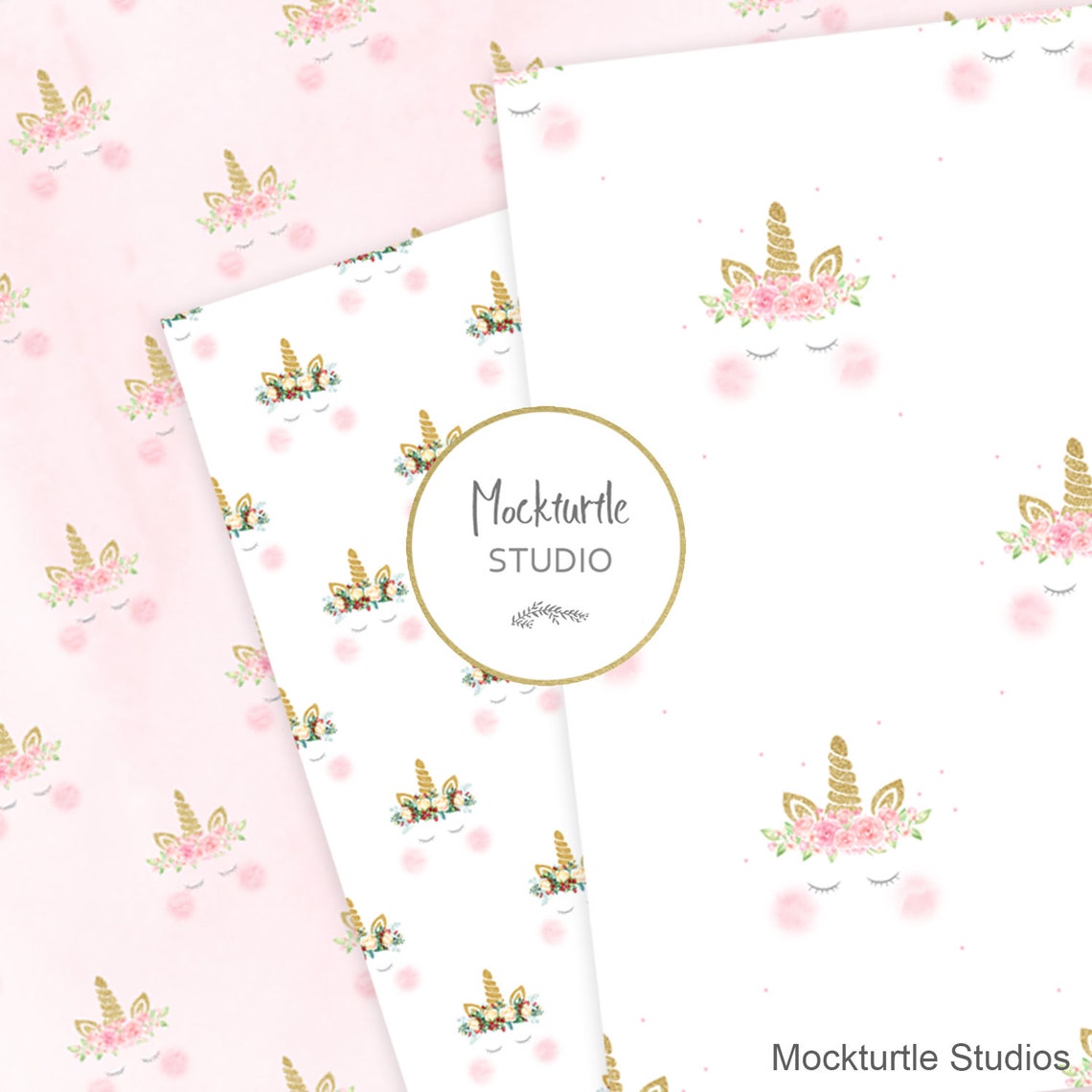 Unicorn Digital Paper Unicorn Clipart Scrapbook Paper - Etsy