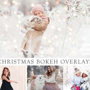 40 Christmas Bokeh Photo Overlays - Winter Scene - Holiday Sparkle ...