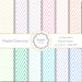 Pastel Chevron Digital Paper - Chevron Clipart - Scrapbook Paper ...