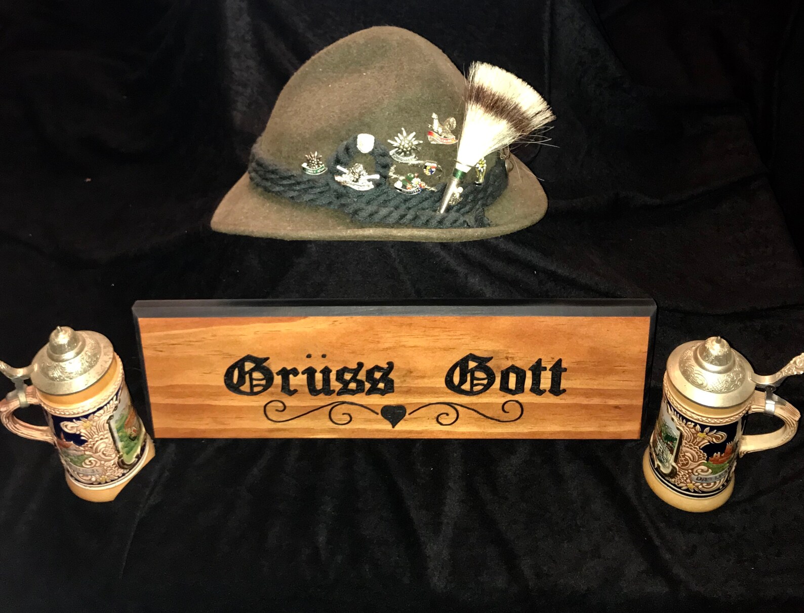 Oktoberfest Grüss Gott german Greetingsign - Etsy