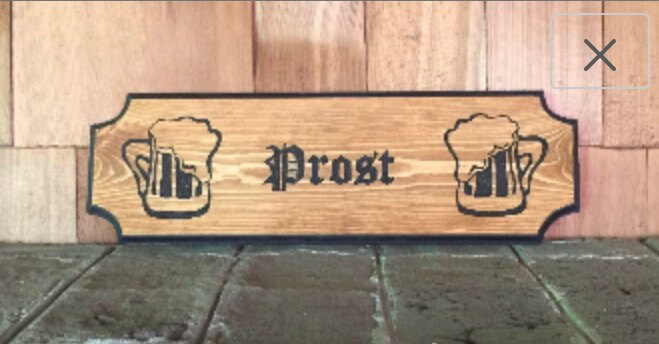 Oktoberfest PROST German cheers Sign - Etsy