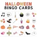 Halloween Bingo - 50 Cards, 2 Party Game Sizes - Office Party Bingo ...