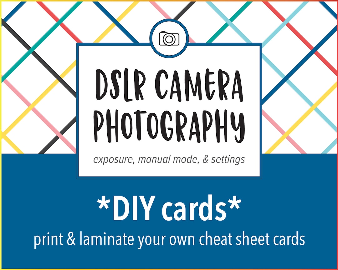 DSLR Photography Printable Cheat Sheets - 2 Sizes Print Your Own ...