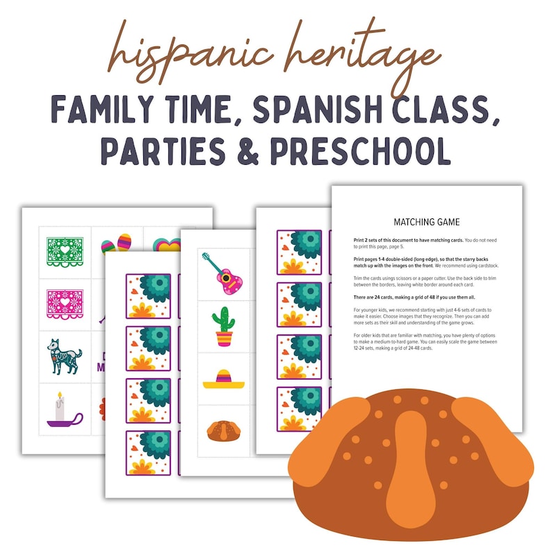 El Dia De Los Muertos Memory Matching Game - Day of the Dead Toddler ...