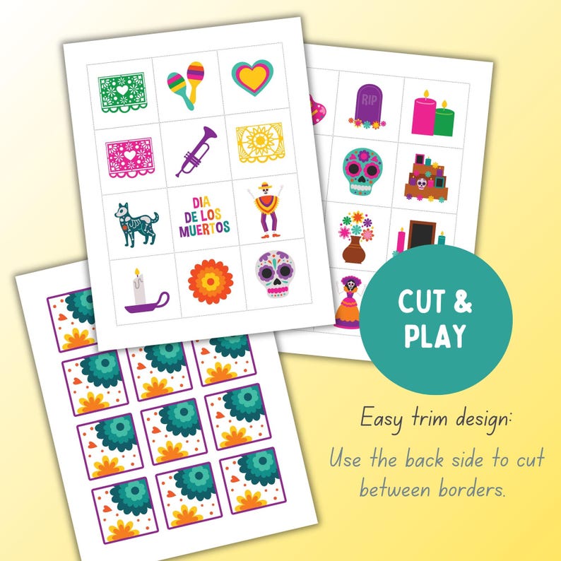 El Dia De Los Muertos Memory Matching Game - Day of the Dead Toddler ...