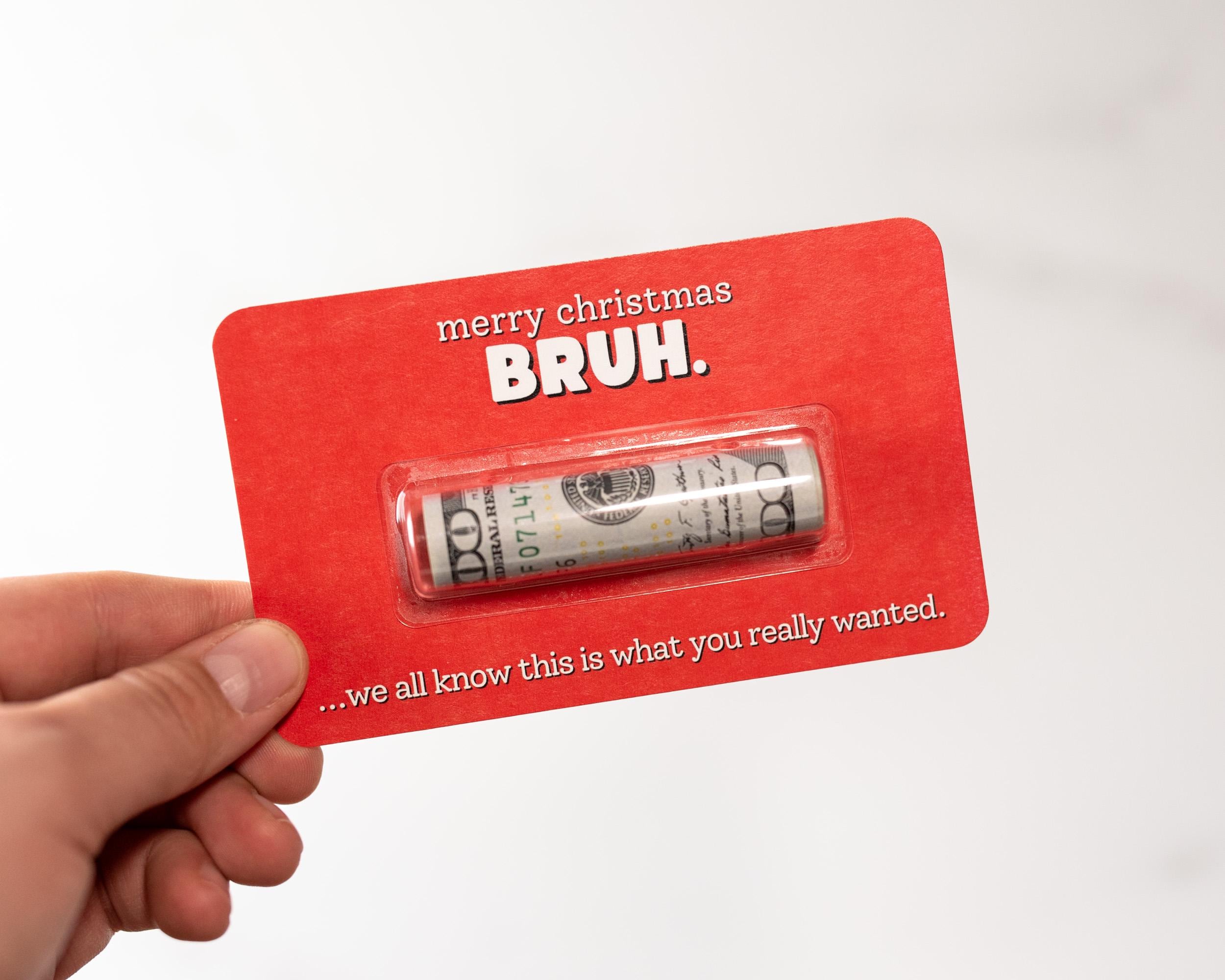 Colorful BRUH Money Card - Cash Gift for Teen Birthday - Bro Money ...