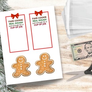 Christmas Money Gift Idea - Fake Cookie, Real Dough Tag - Gingerbread ...