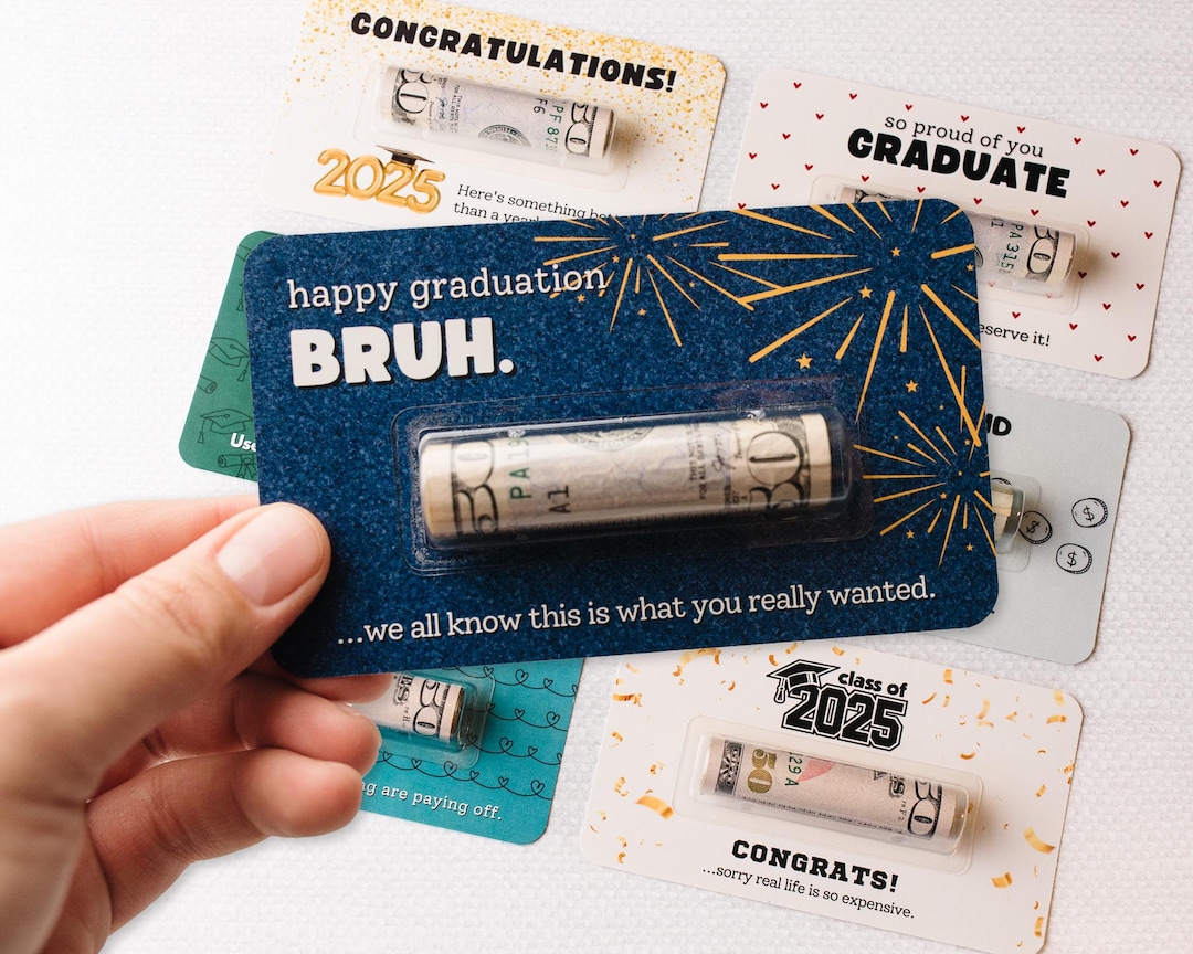 Graduation Funny Cash Gift - Cute & Clever Money Holder Gift for Grad ...