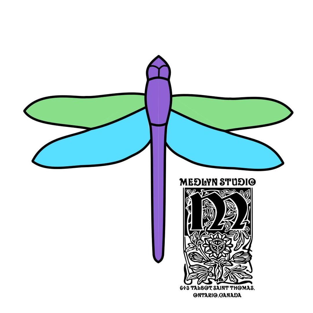 Dragonfly - Stained Glass Pattern - Etsy