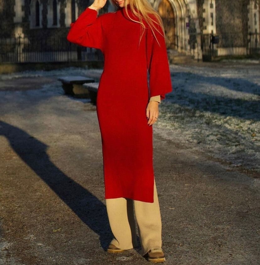 Alpaca Oversized Knit Alpaca Sweater Dress/ Plus Size Alpaca Oversized Knit Alpaca Sweater Dress/ Plus Size