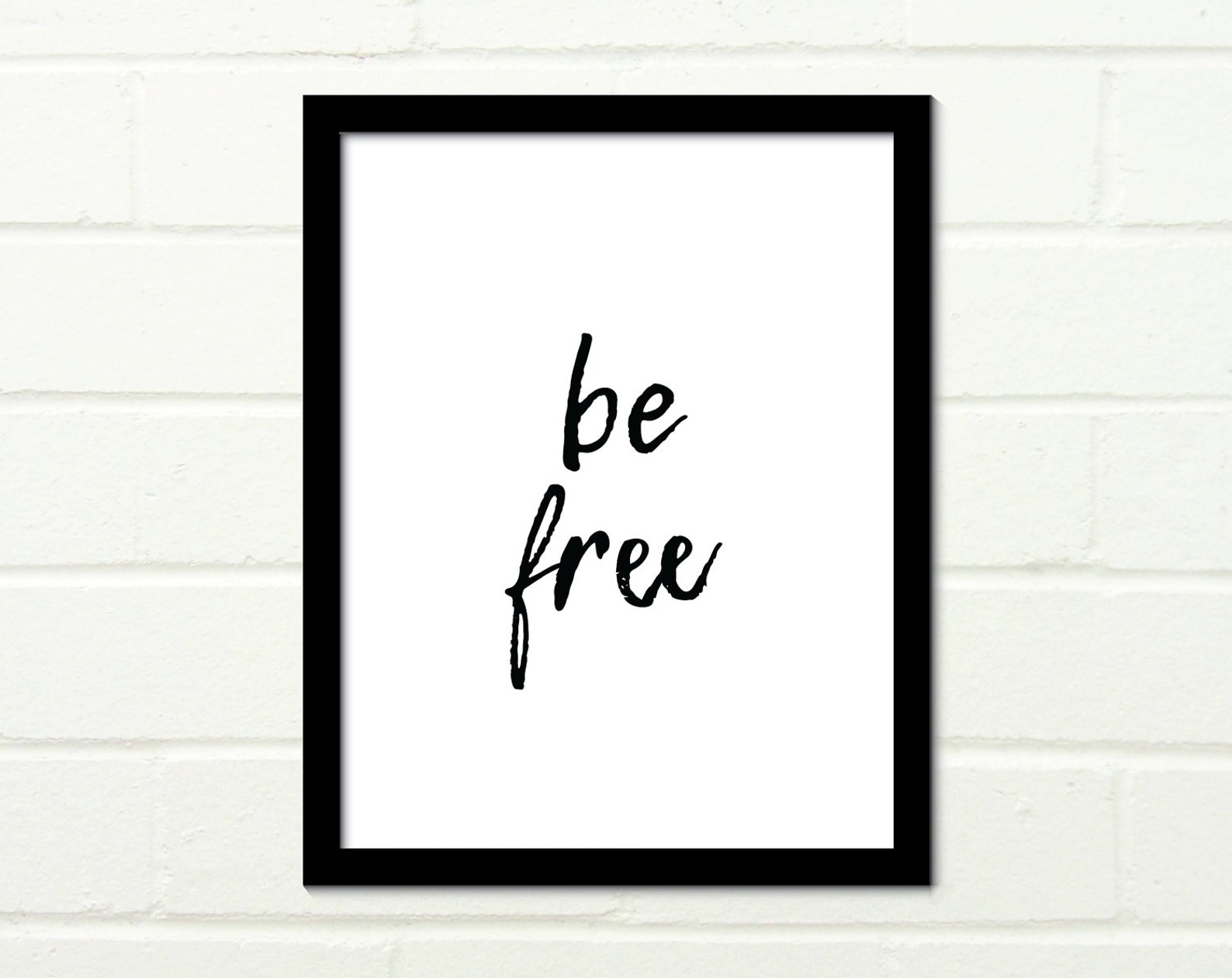 Be Free Print Quote Typography, Printable Wall Art, Instant Download ...